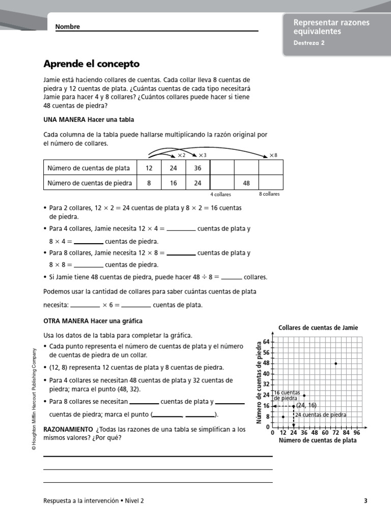 Razones Y Proporciones En Tablas Pdf
