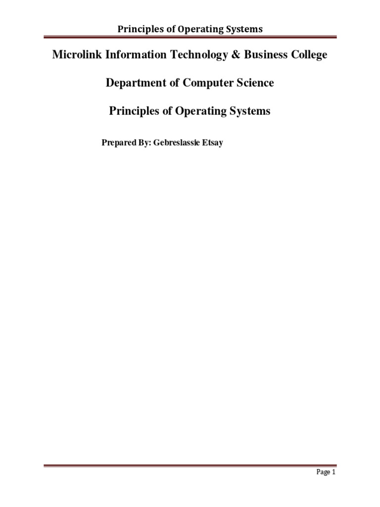 Operating System Module | PDF | Operating System | Process (Computing)