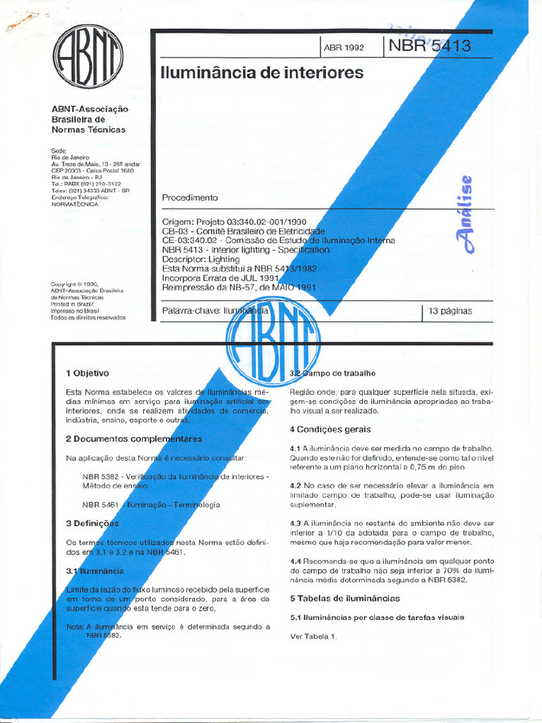 Abnt NBR5413 | PDF