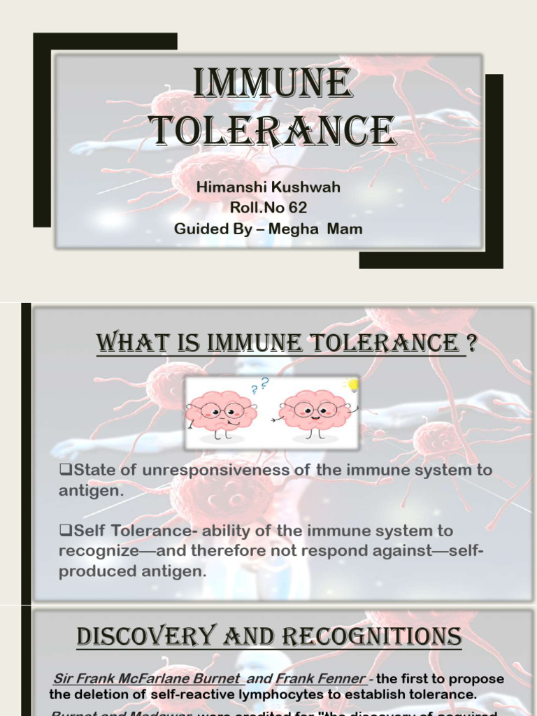 Immune Tolerance 1 | PDF