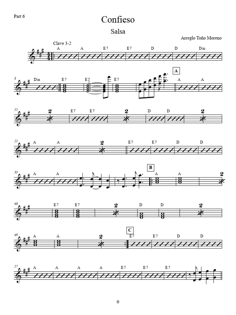 CONFIESO - Piano | PDF