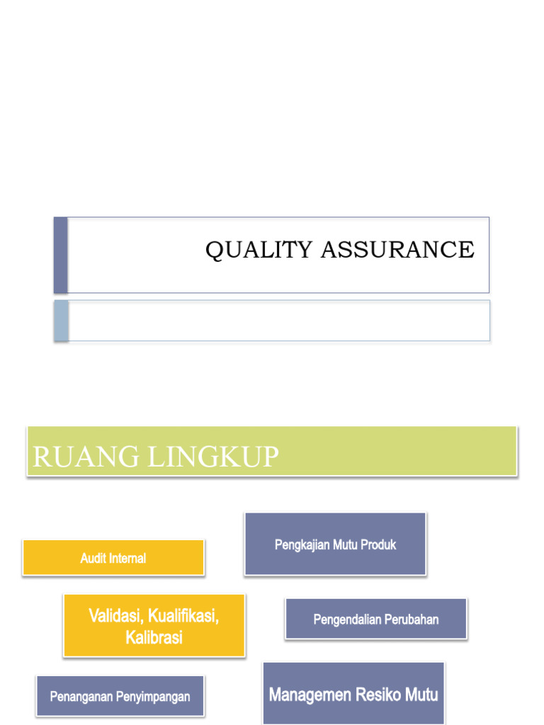 Quality Assurance | PDF