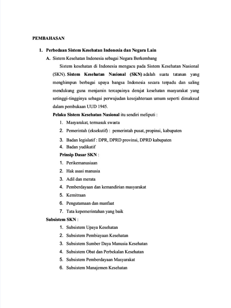 PDF Materi Perbedaan Sistem Kesehatan Di Indonesia Dan Negara Lain ... PDF Materi Perbedaan Sistem Kesehatan Di Indonesia Dan Negara Lain ...