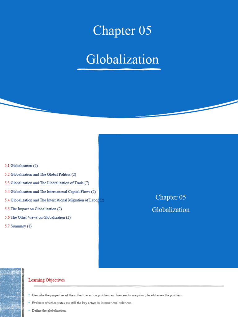 CH05 Globalization | PDF | Globalization | Free Trade
