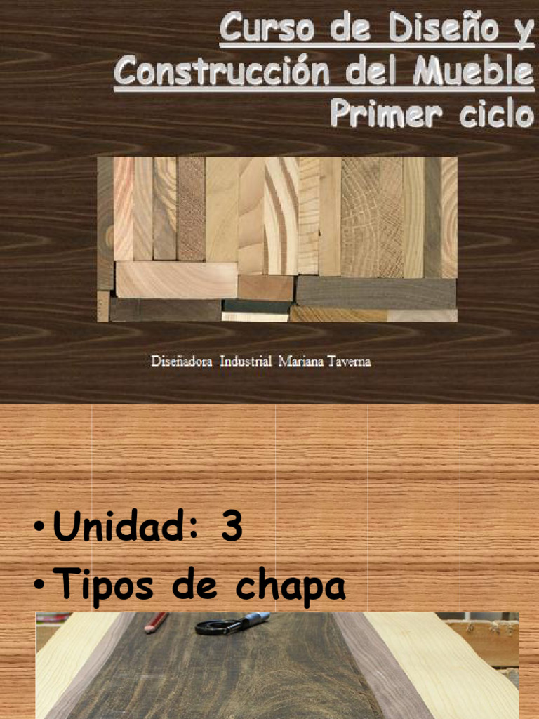 Tipos de Chapas de Madera | PDF | Madera