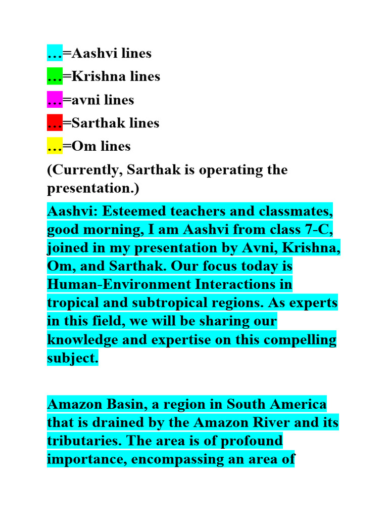 Script | PDF | Nature | Natural Environment