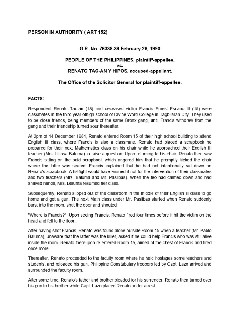 Criminal Law Case Module 2 | PDF | Witness | Murder