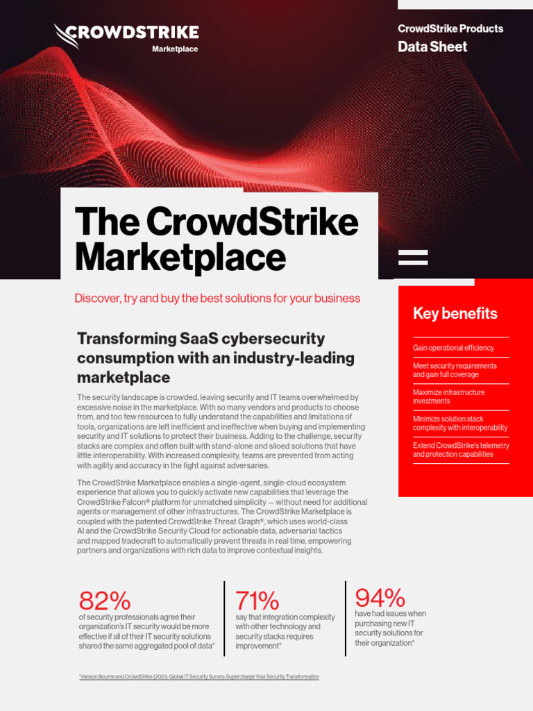 CrowdStrike Marketplace DataSheet | PDF | Computer Security | Security