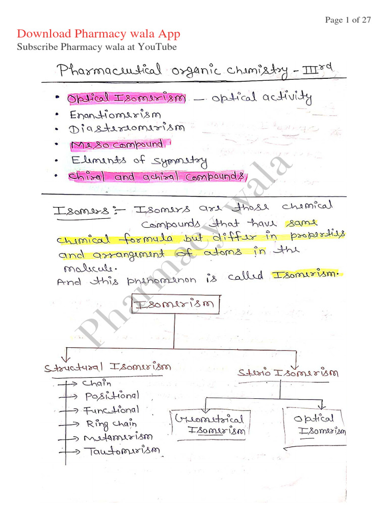 Unit 1 POC 3rd 4th Semester B Pharm Shahruddin Khan Pharmacy | PDF