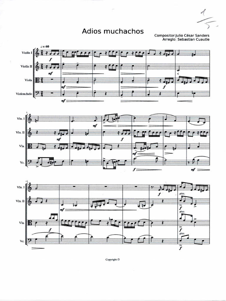 Adios Muchachos | PDF