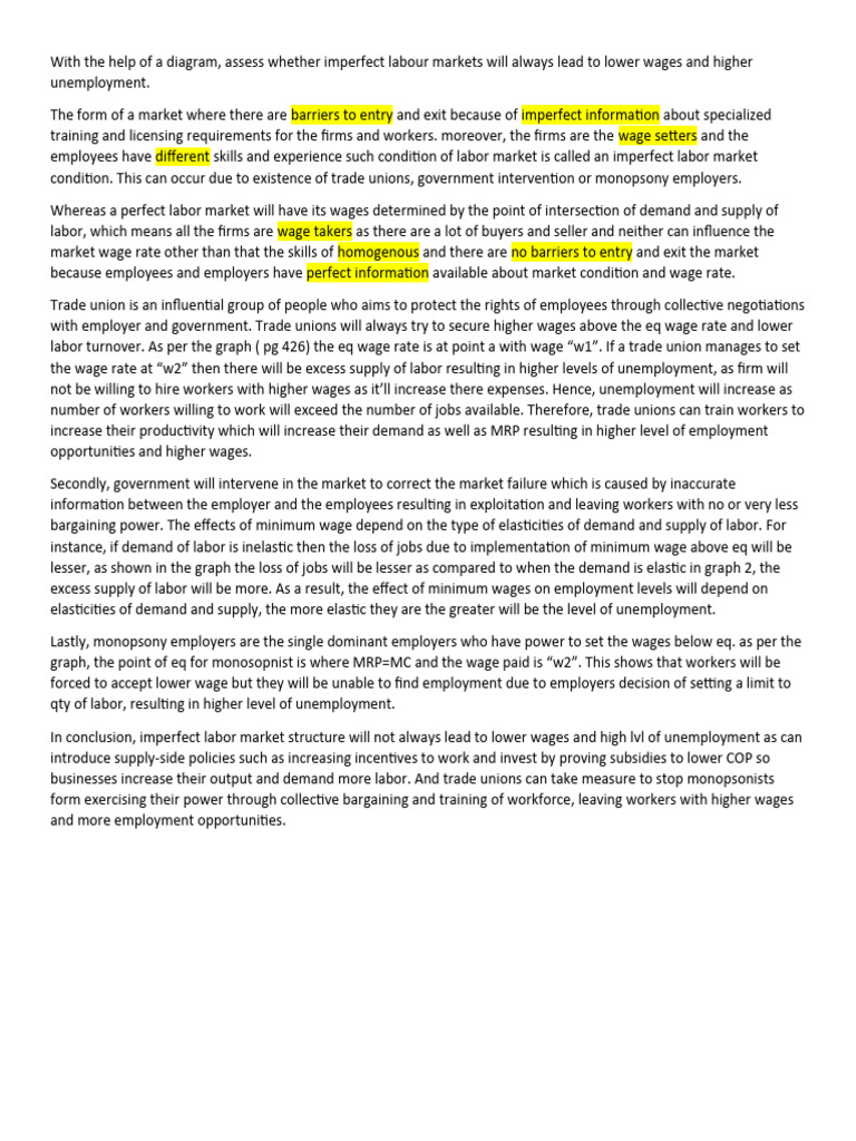 Wage Rate Determination | PDF | Labour Economics | Employment