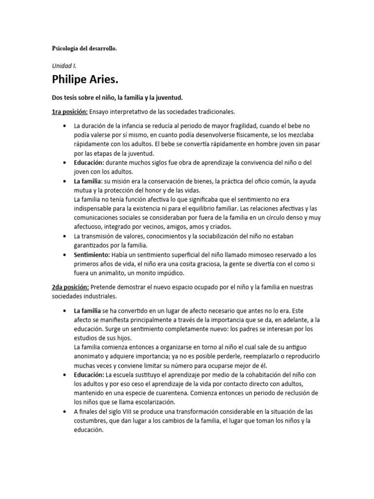 Apunte Psico I | PDF