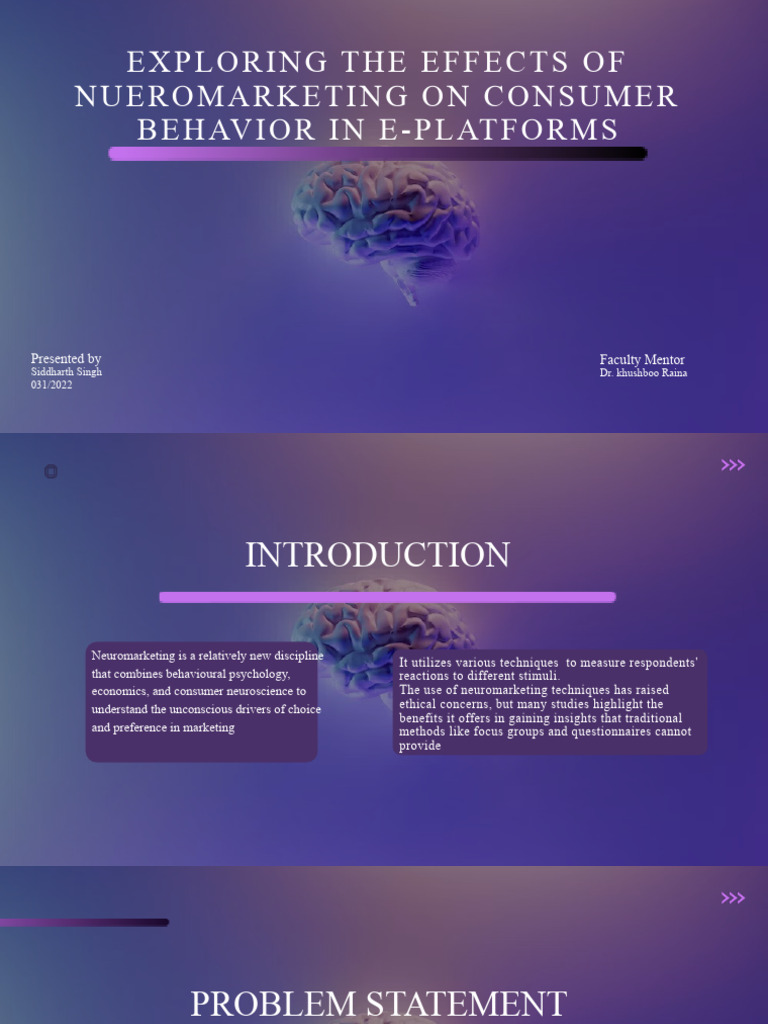 Neuroscience and Its Affect On Consumer Behavior | PDF