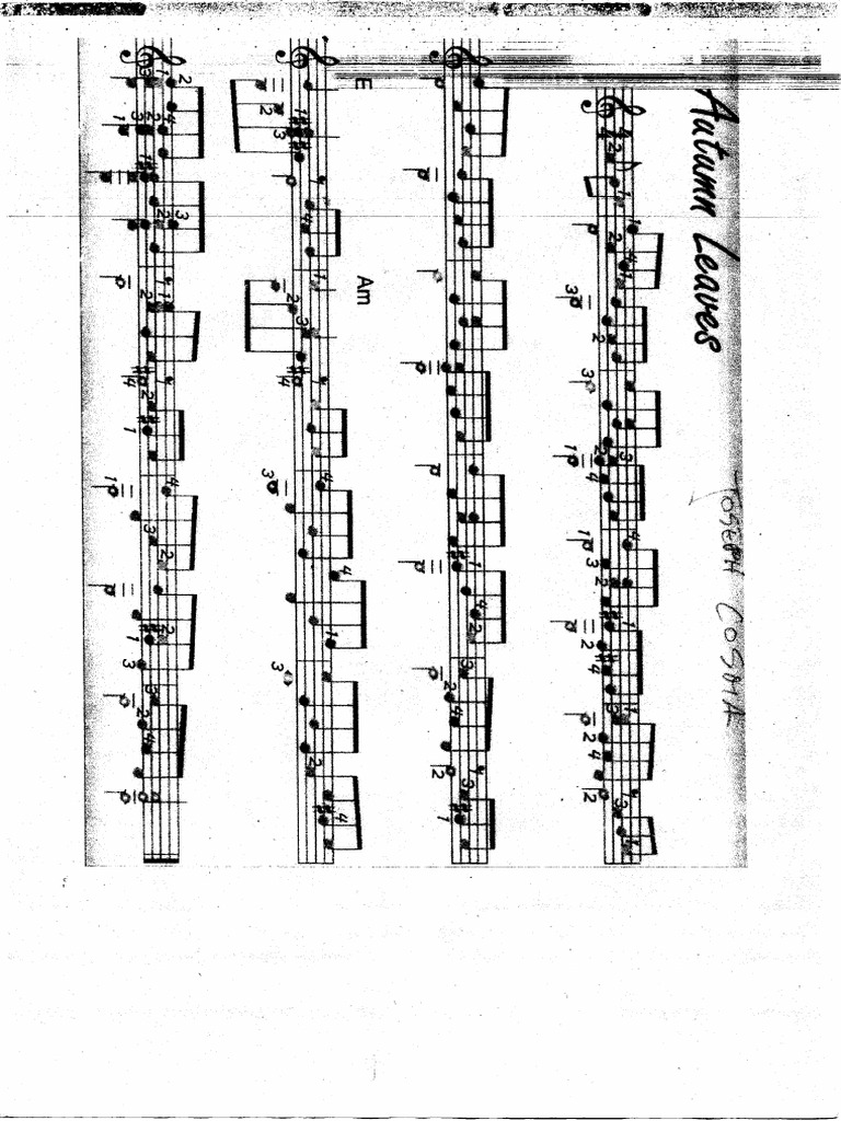 Autumn Leaves Pdf