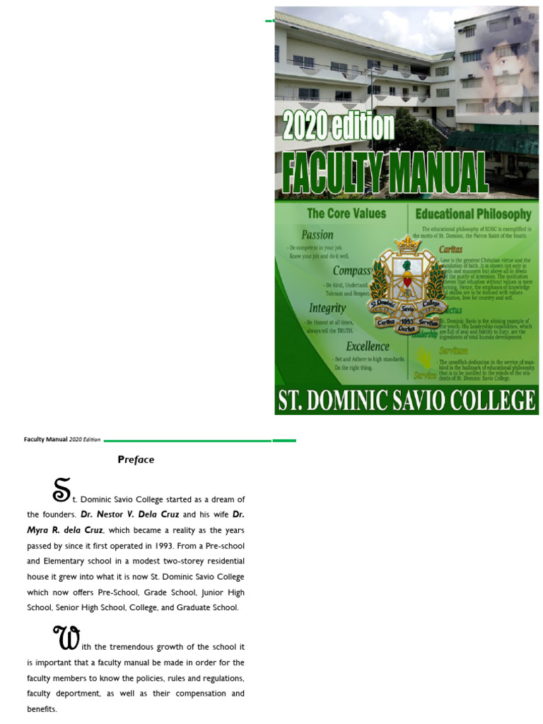 Faculty Manual 2020 Final | PDF | Educational Assessment | Saint Faculty Manual 2020 Final | PDF | Educational Assessment | Saint