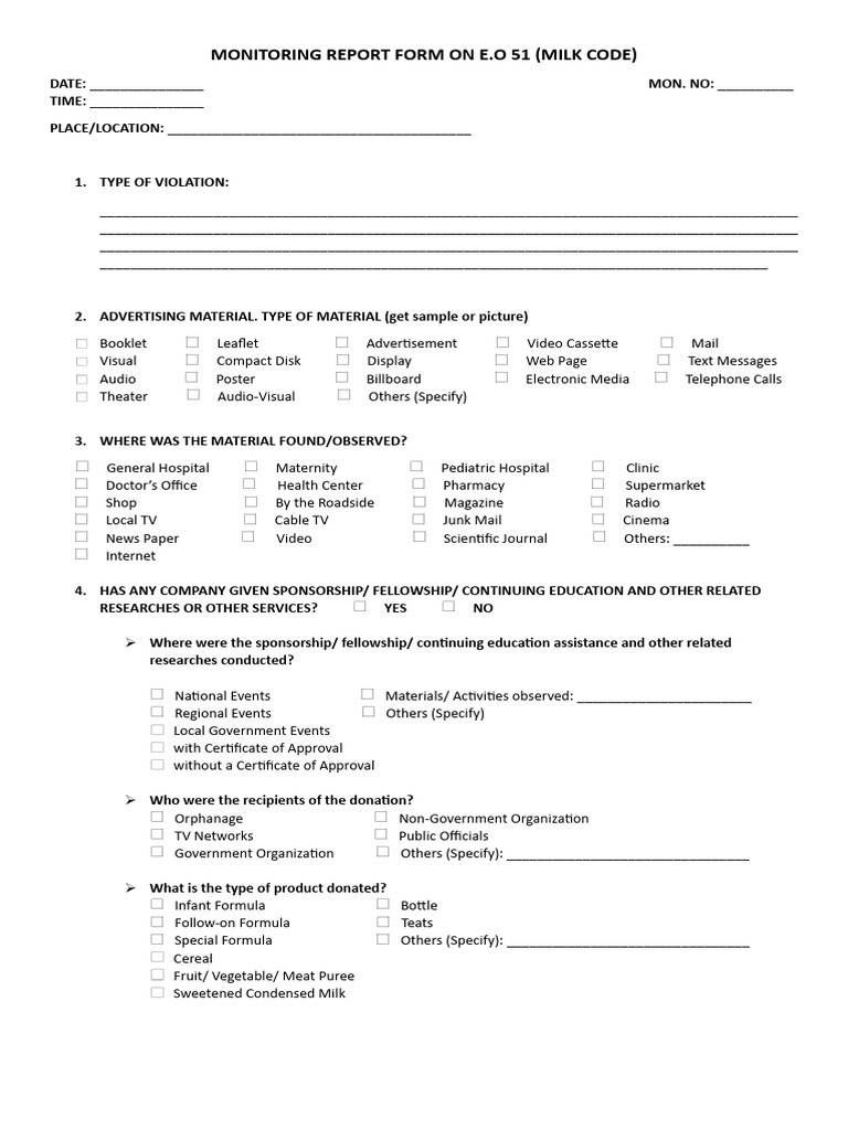 Eo 51-Monitoring Tool | PDF | Nipple | Breast Milk