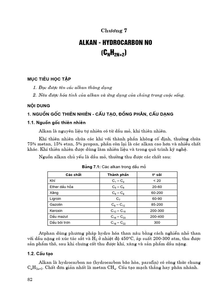 (123doc) - Alkan-Hydrocarbon-No-Cnh2n-2-Ppsx | PDF