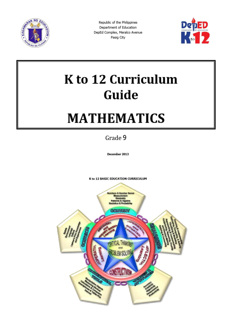 Grade 9 K-12 Math Curriculum Guide | PDF
