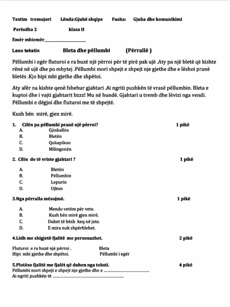 Gjuha Shqipe 2 | PDF