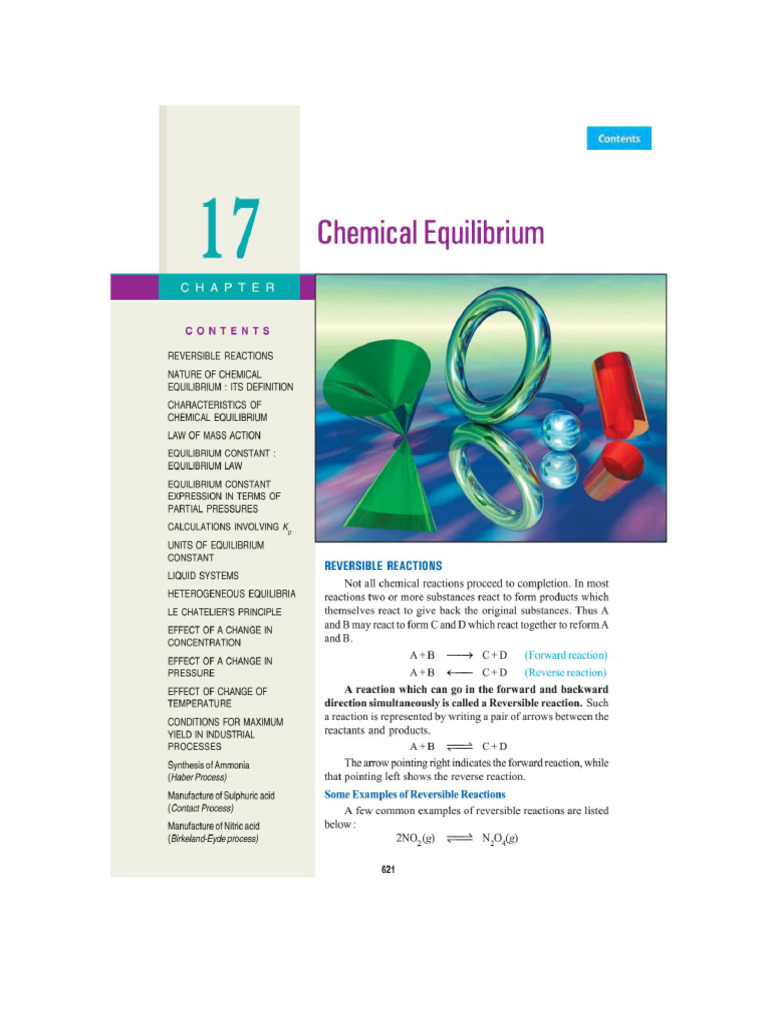 Chemical Equilibrium | PDF