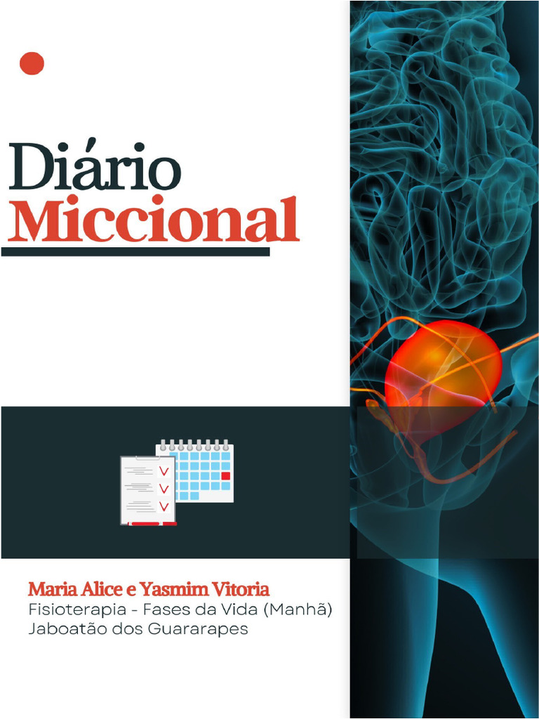 Diário Miccional A3 ( Fases da Vida) | PDF