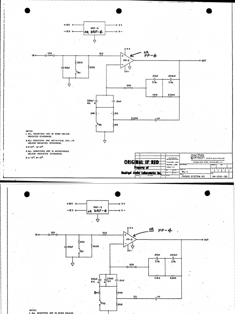 MarkLevinson ML1 Pre SCH | PDF