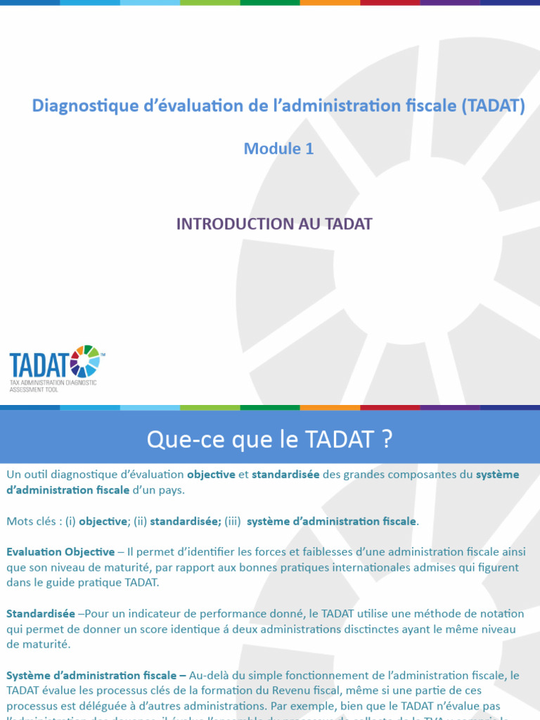 Introduction Au TADAT (Avril 2019) | PDF