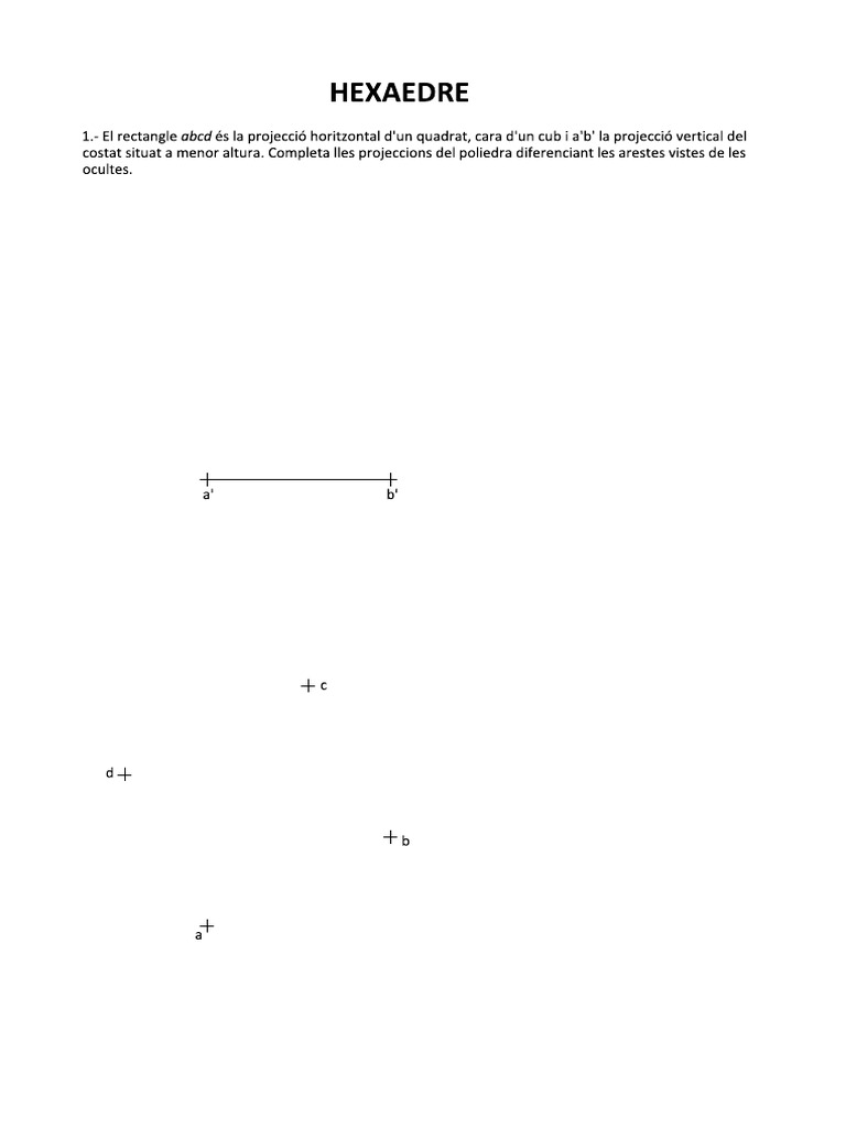 Exercicis Hexaedre Regular | PDF