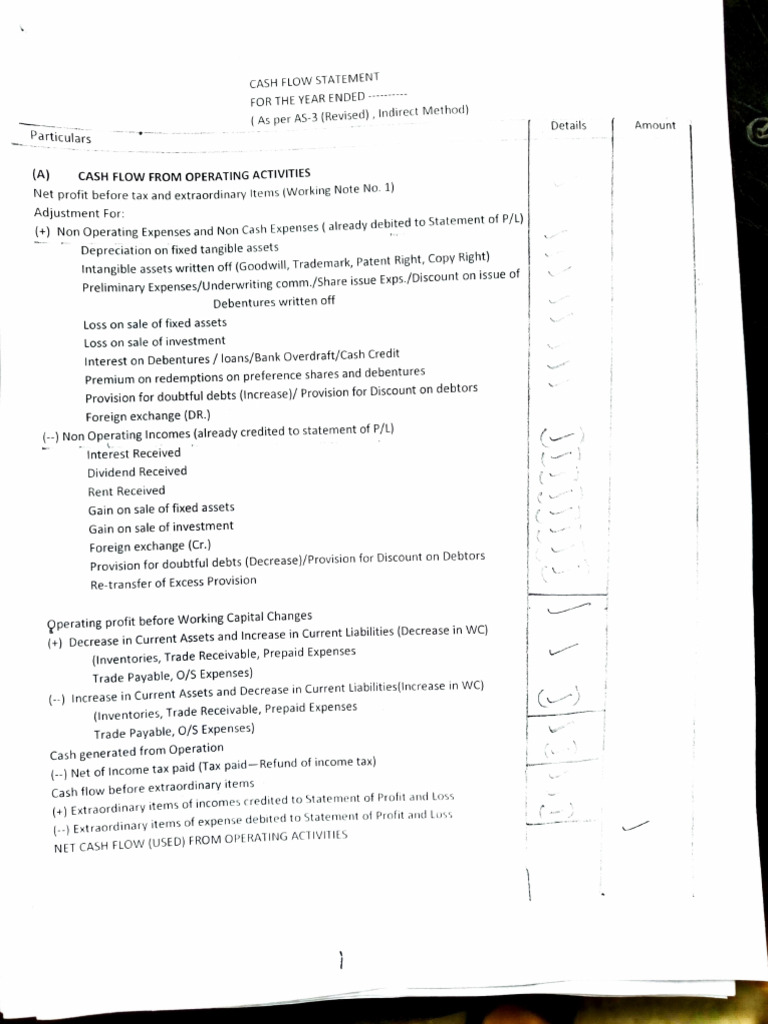 Cash Flow Statement Notes.12 | PDF | Dividend | Debits And Credits