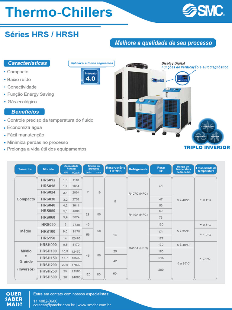 Folder Thermo Chillers - HRS - Versão Web | PDF