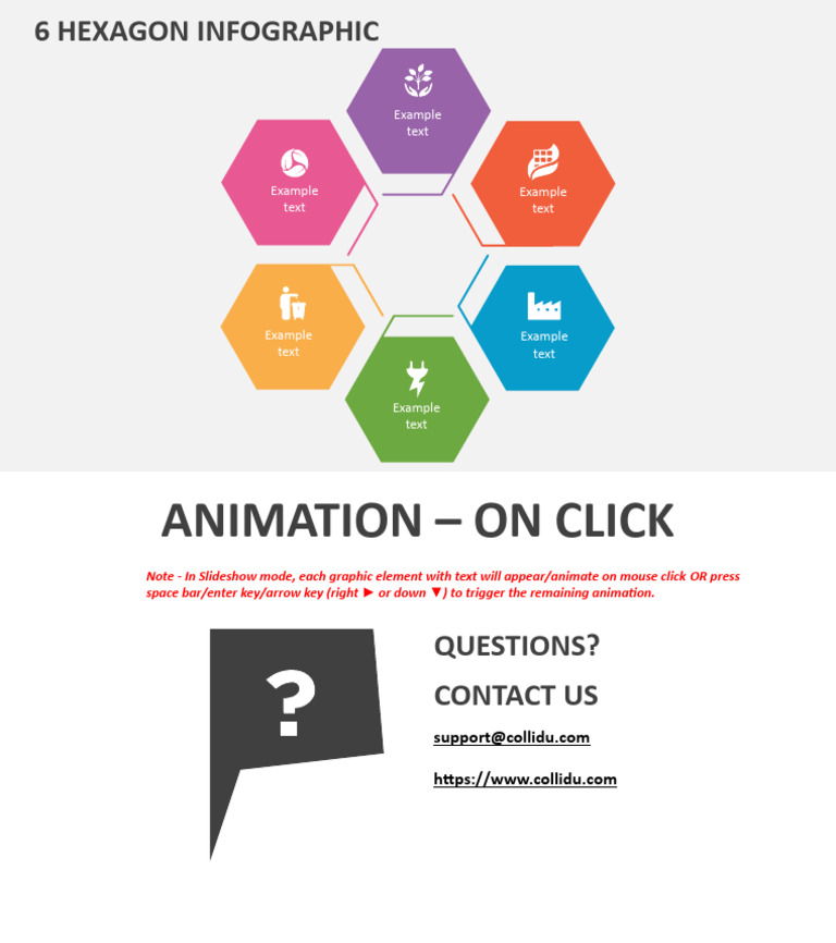 Free 6 Hexagon Infographic Animated | PDF