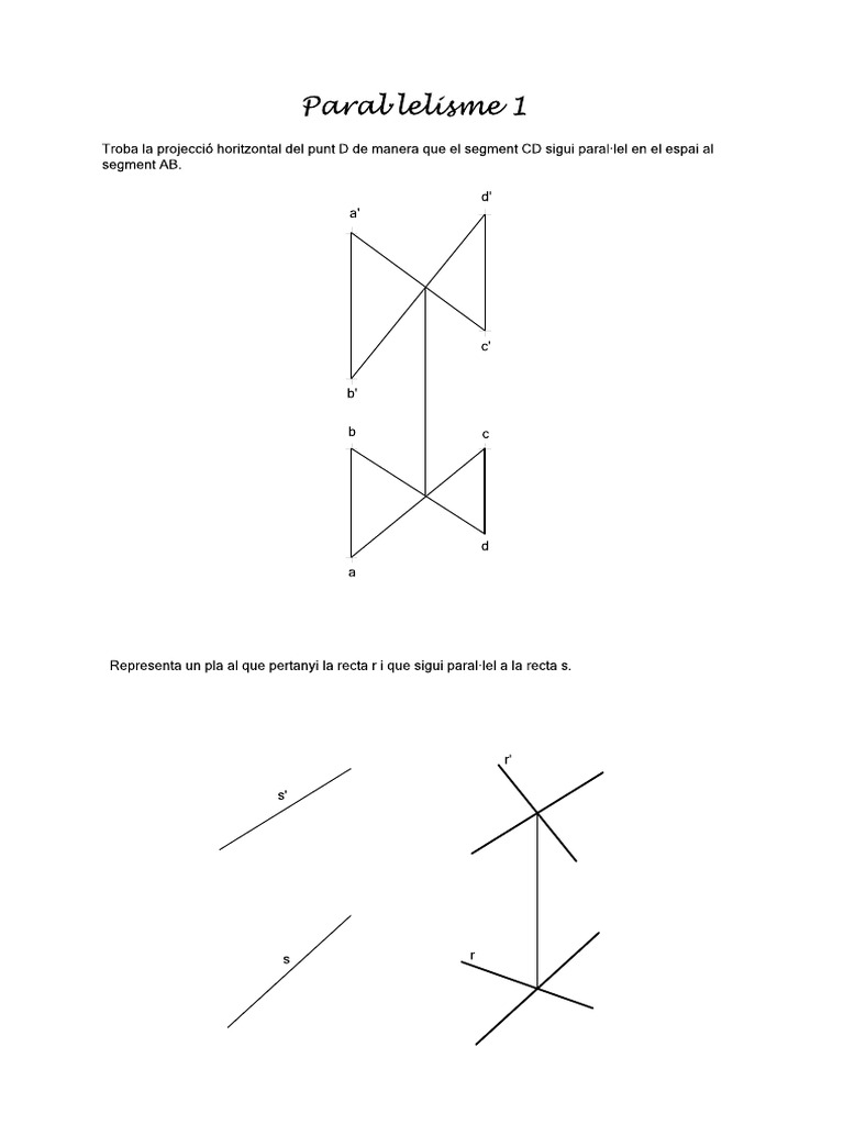Solucions Paralelisme i Perpendicularitat3 | PDF