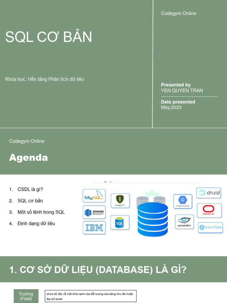 CSDL SQL | PDF