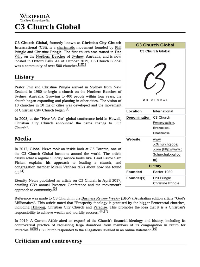 C3 Church Global | PDF