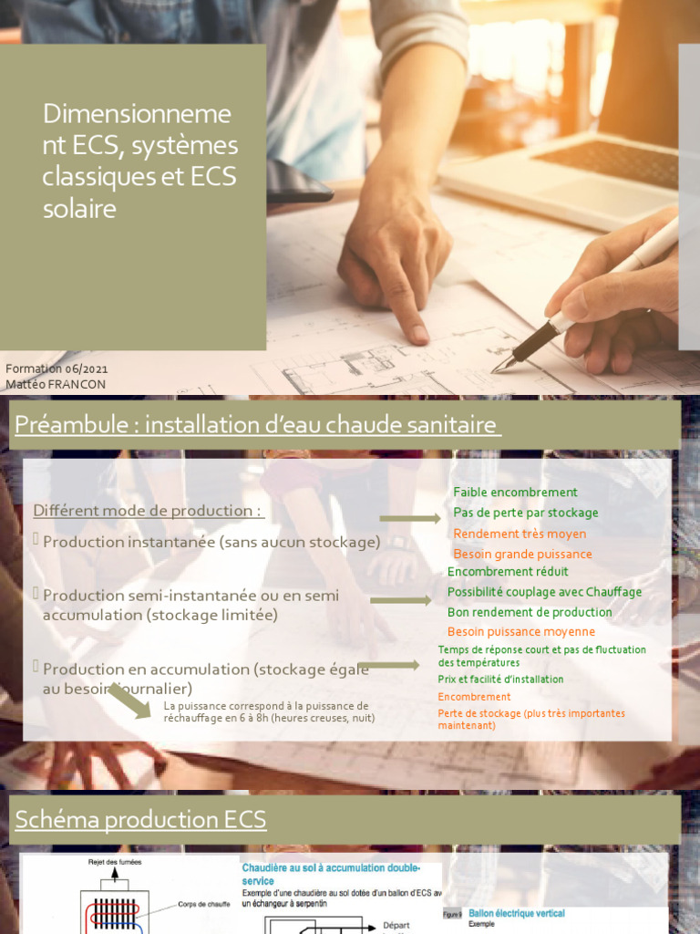 Dimensionnement ECS | PDF