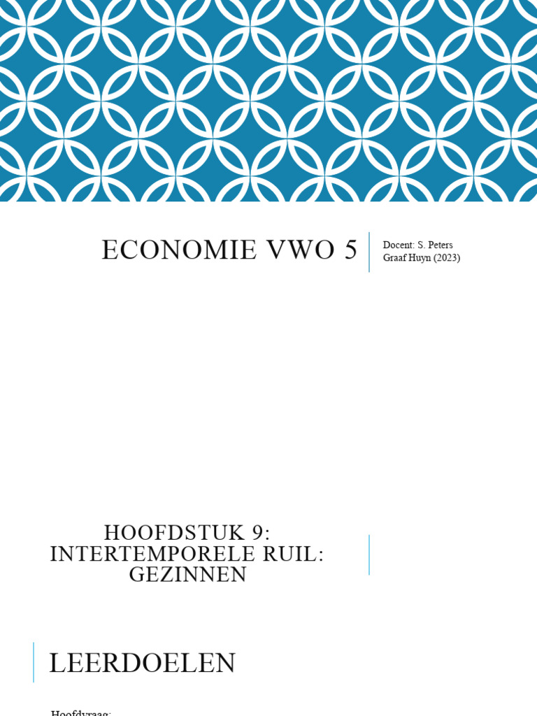 Economie Integraal vwo 5 hoofdstuk 2 | PDF