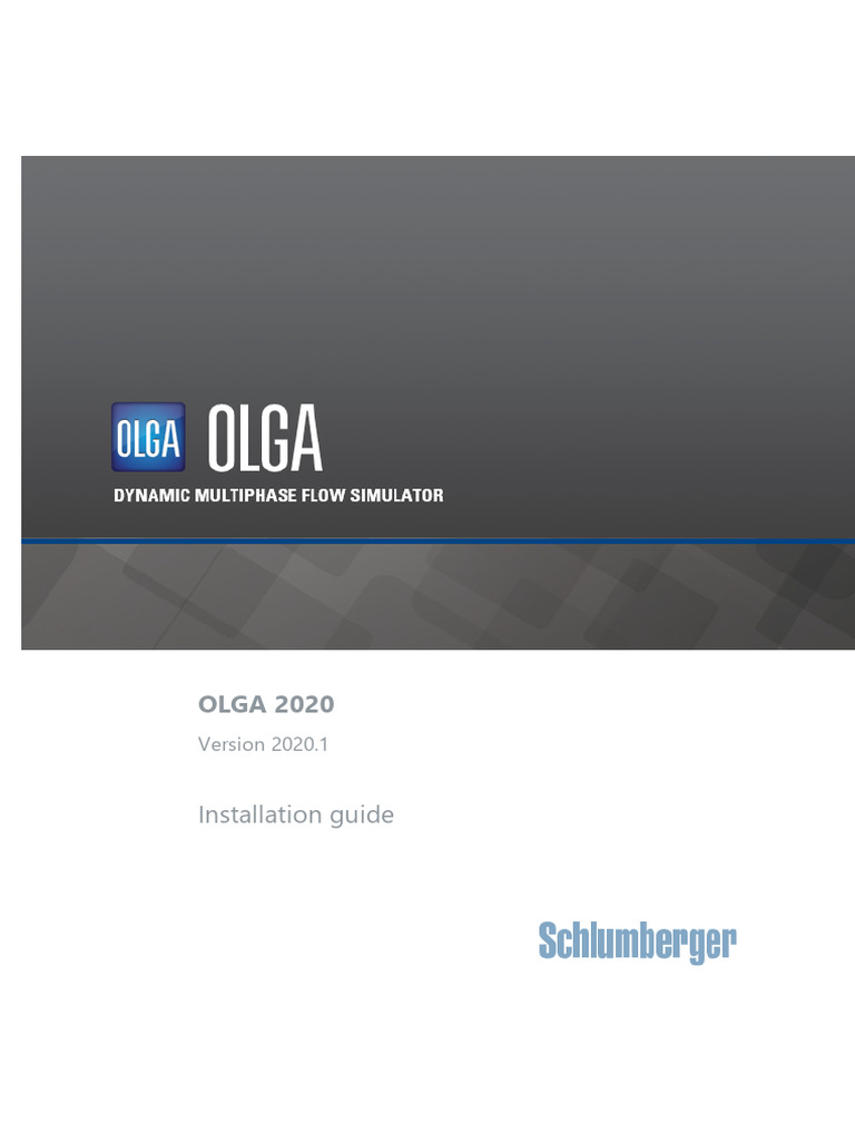 OLGA 20201 Installation guide | PDF