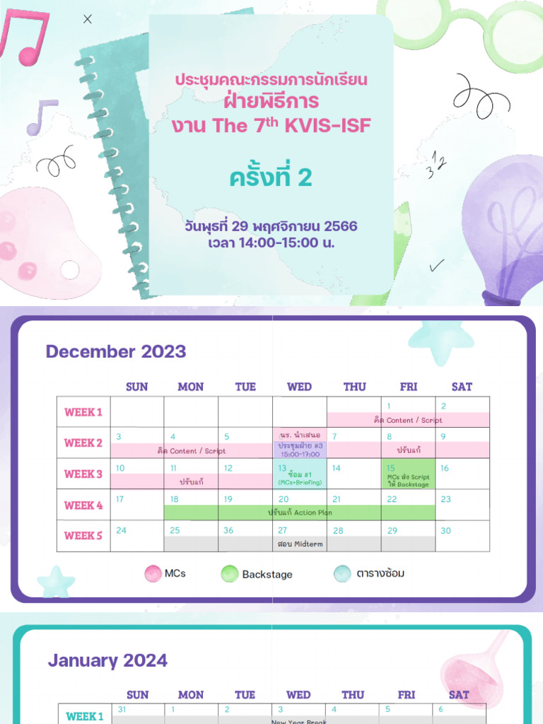 7th KVIS-ISF ประชุมนักเรียน ครั้งที่ 2 | PDF