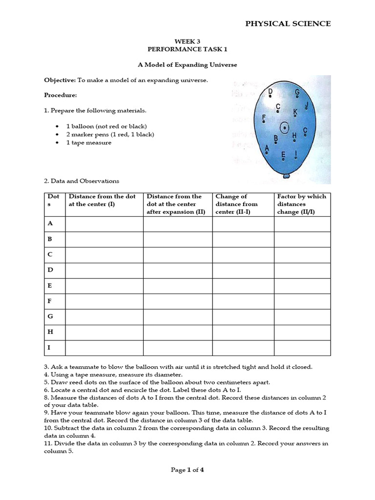 Performance Task Outline - Physical Science | PDF | Teaching Methods ...