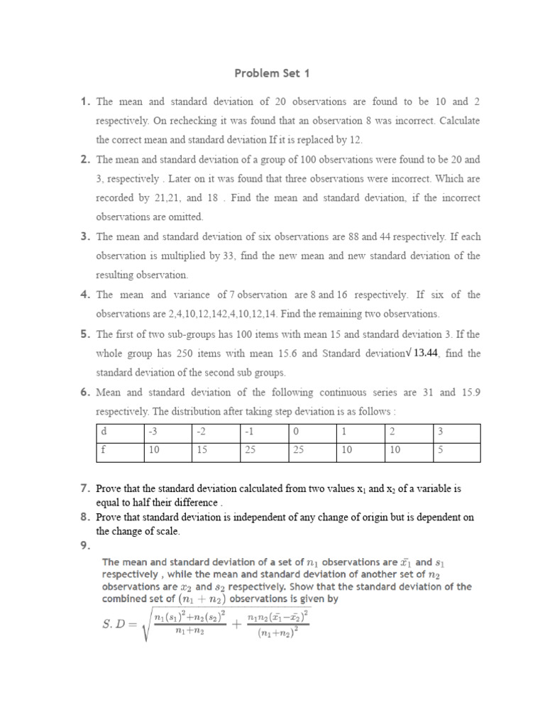 Problem Set 1 Pdf