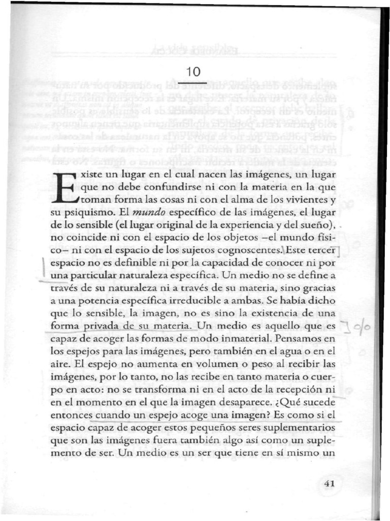 La Vida Sensible, Coccia (41-55 y 65-68) | PDF