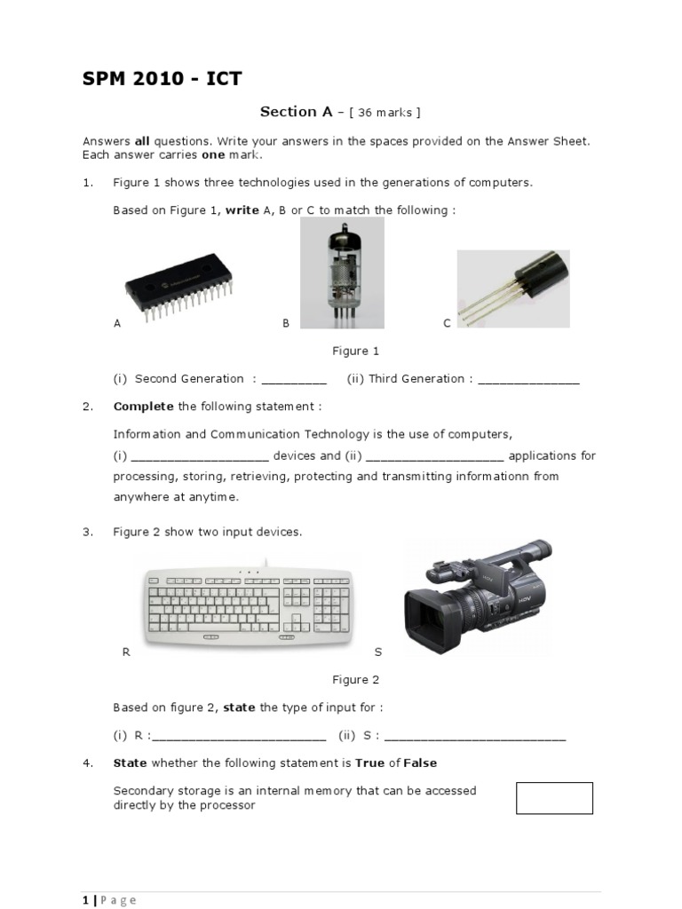 Ict SPM 2010 | PDF