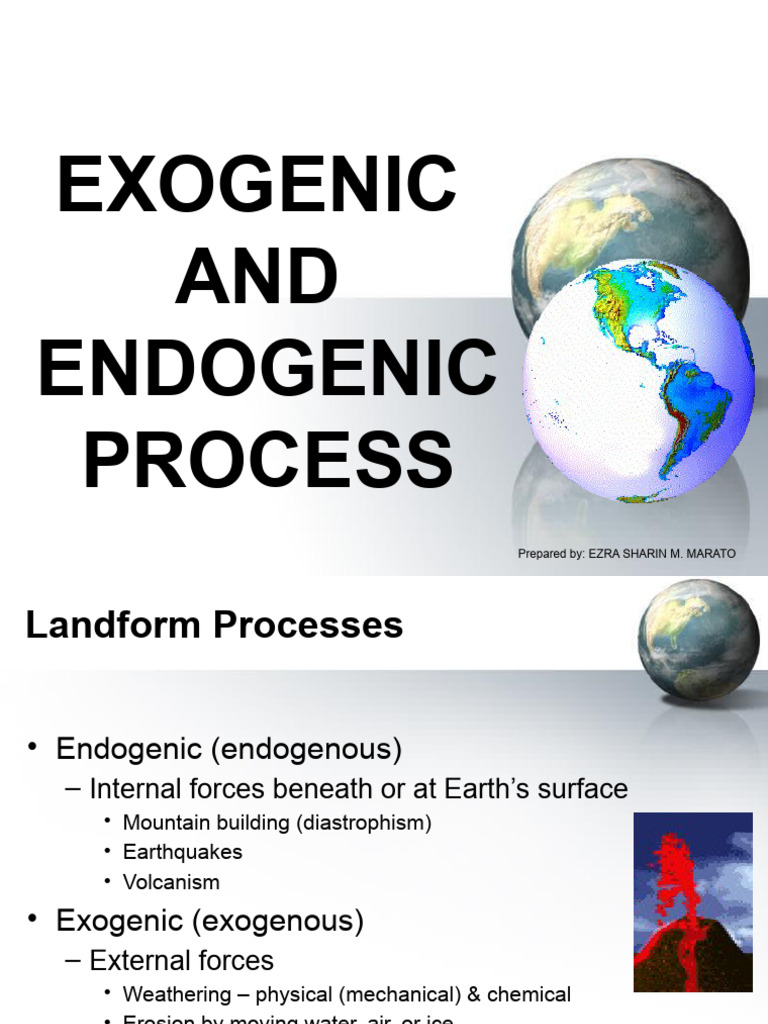 Exogenic and Endogenic Process 1 | PDF | Plate Tectonics | Erosion
