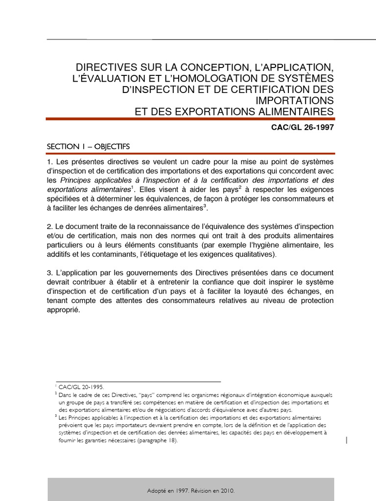 Codex Syst D'inspection | PDF