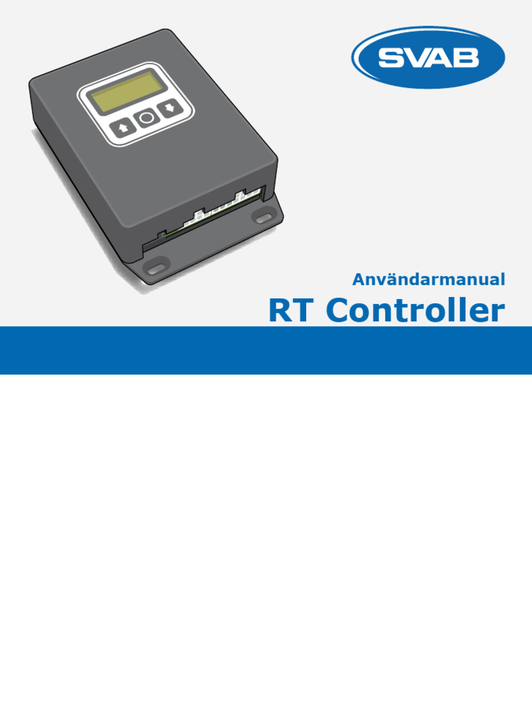 SE-Anvandarmanual RT Controller v.2.1 | PDF