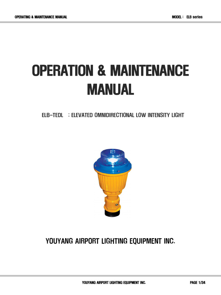 manual-ELB (TEDL) Operation Manual-Eng | PDF | Electrical Connector ...
