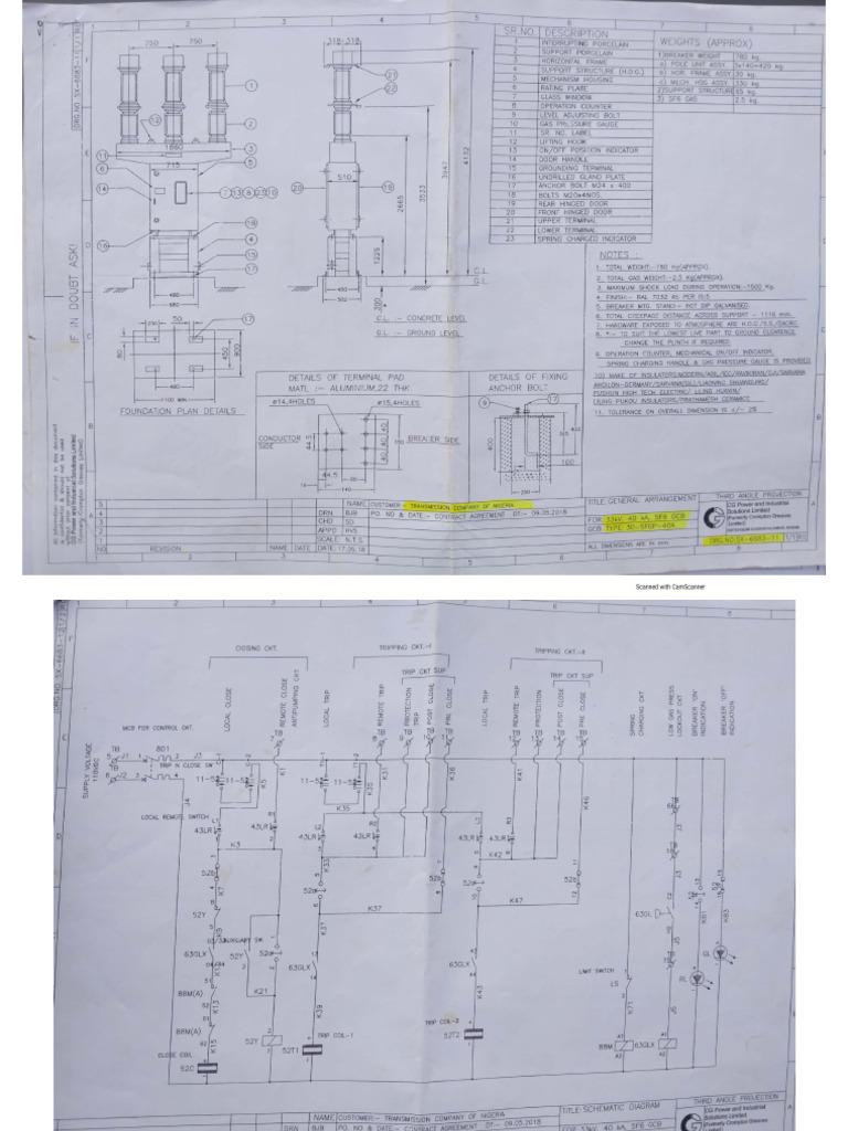 33kv 40kA SF6 GCB | PDF