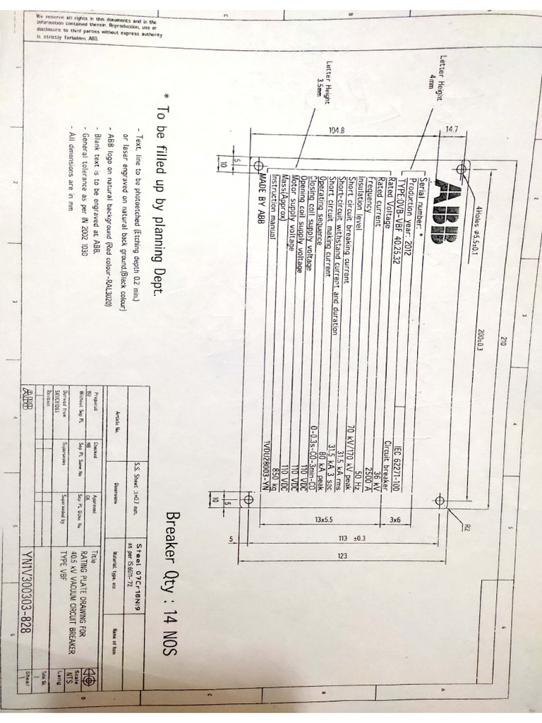 33kv CB OVB-VBF | PDF