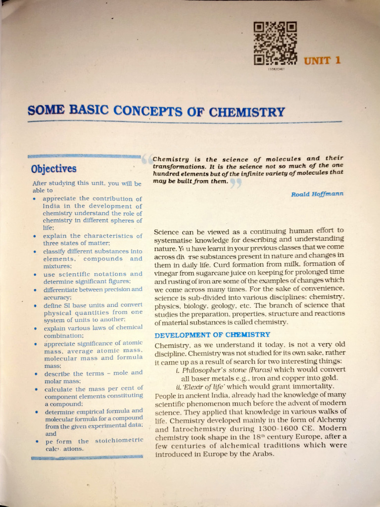 Chapter 1 - Chemistry | PDF