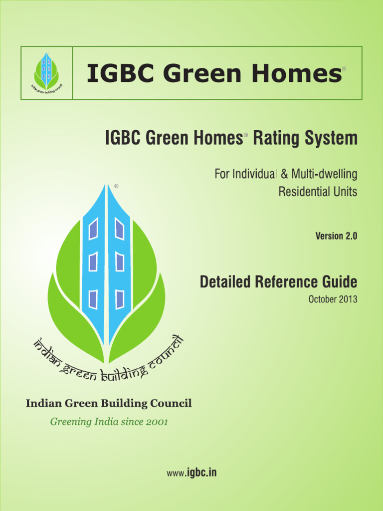 IGBC Green Homes Version 2.0 Detailed Reference Guide Final | PDF